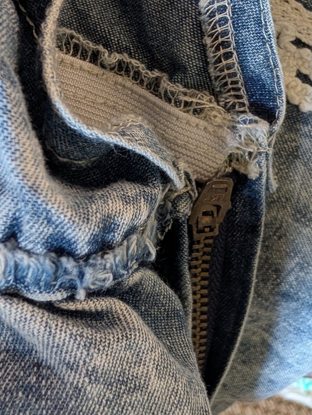 POL | Other | Pol Long Overall Dressdenim Crochet Pocket Rufflesnew ...